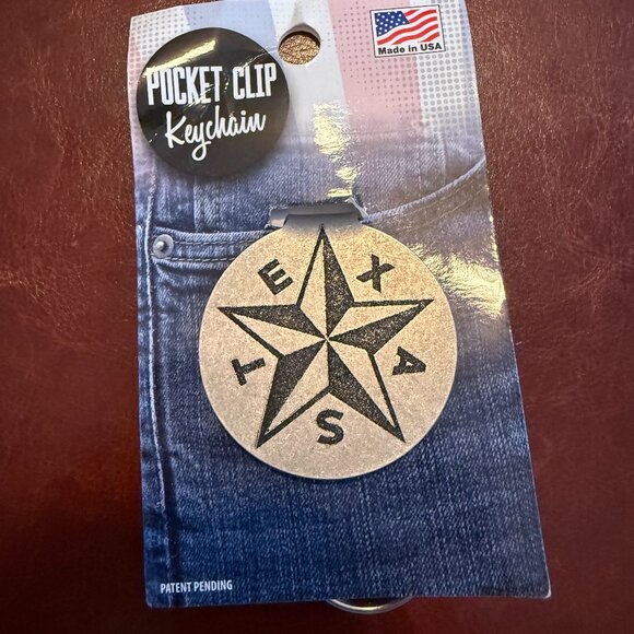 Accessories | Texas Star Pocket Clip Keychain Made In Usa | Poshmark